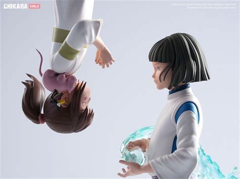 Po Chikara Studios Spirited Away Chihiro Ogino Sen Haku Mural With Led Statues Gk