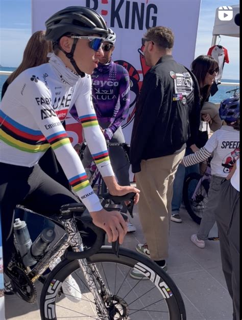 Tadej Pogačar Spotted Testing Brand New Bike Ahead Of Flanders Roubaix