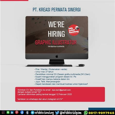 Lowongan Kerja Pt Kreasi Permata Sinergi Bandung Februari 2020 Info