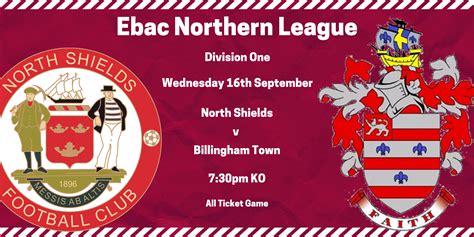 Match Preview North Shields V Billingham Town 16 09 20 North