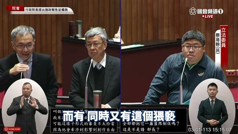 【iwin 事件】立法委員蔡易餘 質詢衛生福利部長 2024年3月1日 精華片段 Acgn 創作權益推動協會 Youtube
