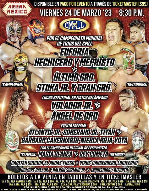 Lucha Libre Cmll On Twitter 🔜 📍arena México 🗓️ Viernes 24 De Marzo