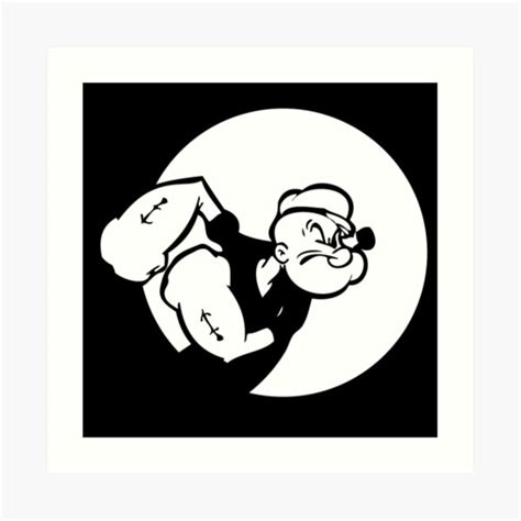 Popeye The Sailor Art Print For Sale By Mondrianum Redbubble