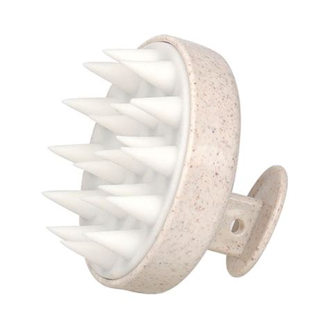 Eles Silicone Shampoo Brush Head Scalp Massage Comb Hair Washing Comb