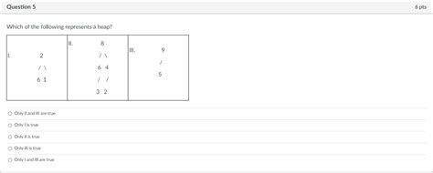 Solved Question 1 6 Pts In Order And Post Order Traversals