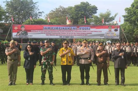 TNI Polri Jateng Gelar Apel Sinergitas Dukung Pemilu 2024 Mondes