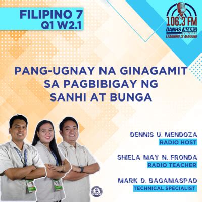 Filipino 7 Pang Ugnay Na Ginagamit Sa Pagbibigay Ng Sanhi At Bunga By Radio Lessons In Filipino