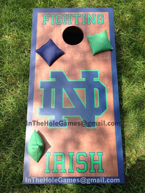 Notre Dame Cornhole Custom Regulation Cornhole Sets Through