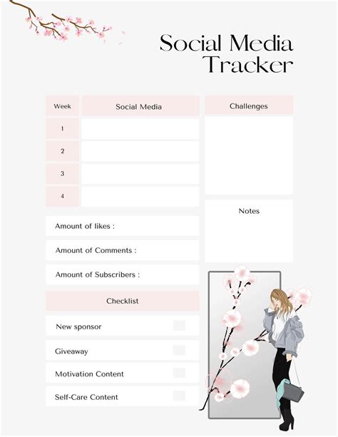 Social Media Content Planner Etsy