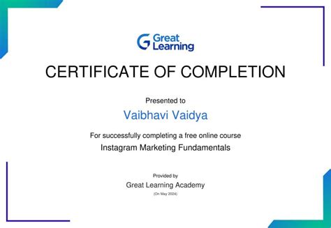 Vaibhavi Vaidya On Linkedin Greatlearningacademy Greatlearning Glacertificate