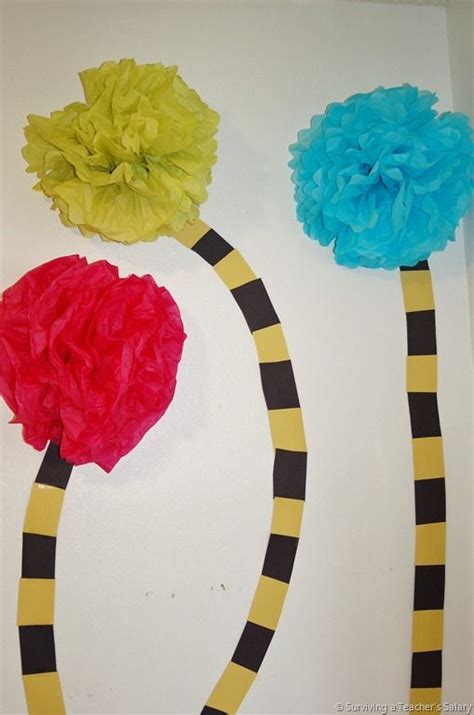 Truffula Trees Dr Seuss Art Dr Seuss Week Dr Suess Classroom Crafts