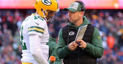 Packers Matt Lafleur Has Love And Appreciation For Aaron Rodgers