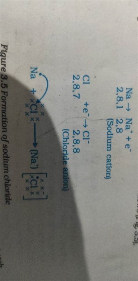 \mathrm{Na} \rightarrow \mathrm{Na}^{+}+\mathrm{e}^{-} \\2,8,1 \quad 2,8..