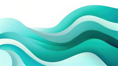 Premium Photo Abstract Turquoise Waves Abstract Background