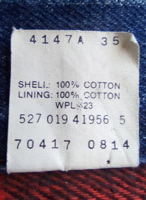 Levi S Blanket Lined Denim Jacket 1980s Gem