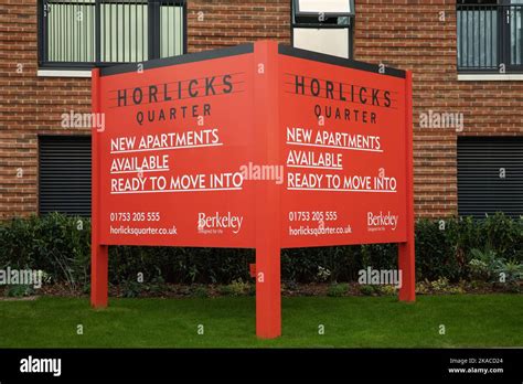 Slough Uk 28th October 2022 A Sign Is Pictured Outside The Horlicks