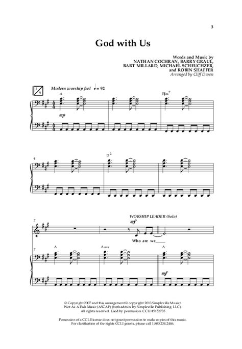 God With Us Choral Anthem Satb Sheet Music Pdf Lifeway Choral Arr