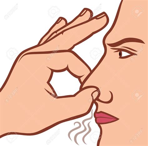 Good Smell Face Cartoon