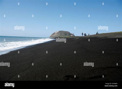 The Black Sands Of The Invasion Beaches Of Iwo Jima It Was Across