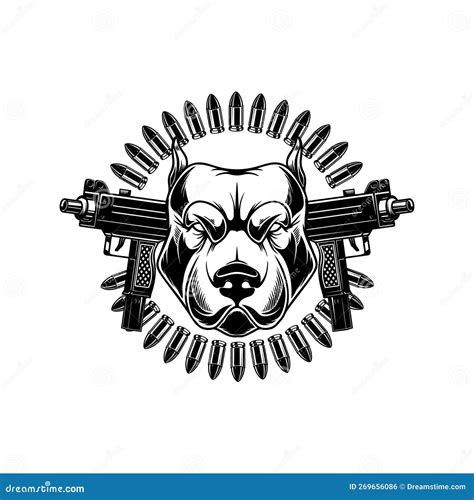 Crossed Assault Rifles On White Background Crossed Silhouette Ak47