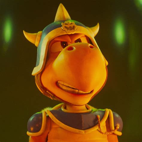 A Cartoon Character Wearing A Helmet And Standing In Front Of A Green