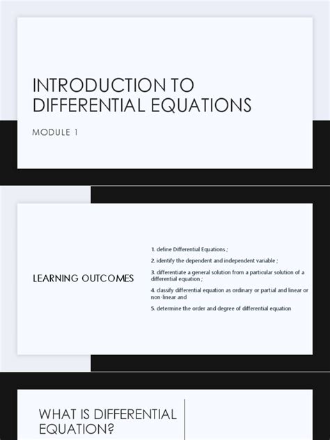 module 1 notes introduction to differential equation pdf