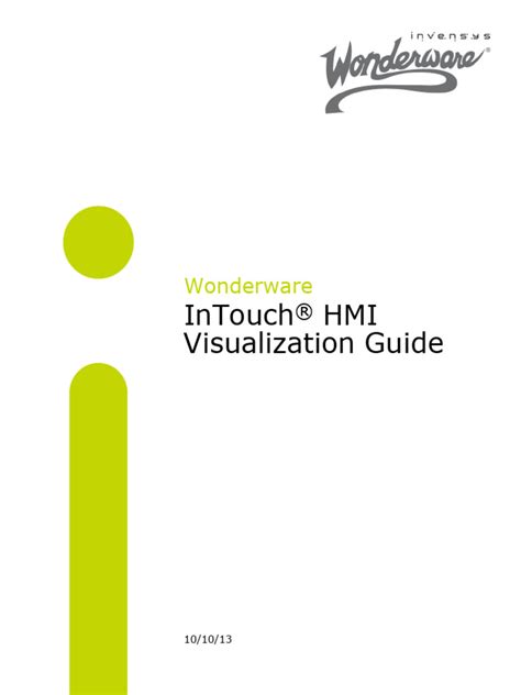 Intouch Hmi Visualization Guide Wonderware Pdf Window Computing