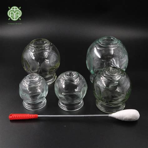 Nanqiao Glass Cupping Therapy Massage Set Cupping Cup Vacuum Device