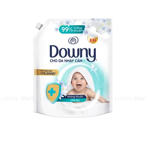 Nước Xả Vải Downy Kháng Khuẩn Nhẹ Dịu 3 5L