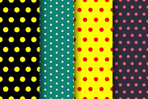 Vector Set Of Polka Dot Pattern 15644989 Vector Art At Vecteezy