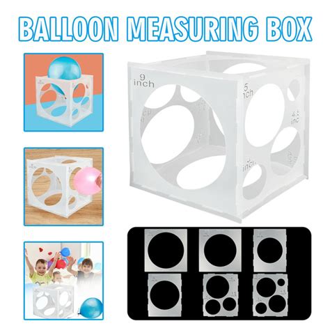 11 Holes Clear Balloon Sizer Box Measuring Measurement Tool For Wedding Party Wish