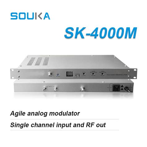 Single Channel Agile Analog Modulator Cable TV Modulator Coaxial