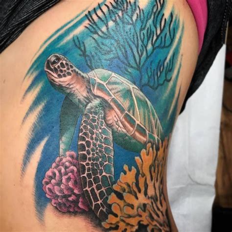 30 Sea Turtle Tattoo Designs To Cherish The Oceans Carefree Spirit