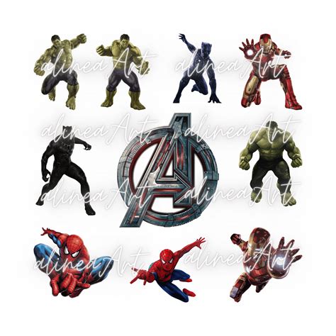 Avengers Svg Bundle Avengers Svg Cut File For Cricut Png Etsy Uk