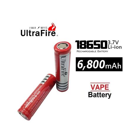 Bateria Recargable Ultrafire 18650 37v 6800mah