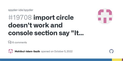 Import Circle Doesnt Work And Console Section Say It Seems Youre