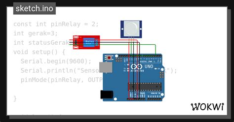 Sensor Gerak Wokwi Esp32 Stm32 Arduino Simulator