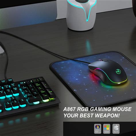 Mouse Gamer Programable Hsxj A867 7d Usb Gamer 6400dpi Led Rgb ⋆ Starware