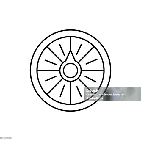 Icône De Ligne Dolor De Roue De Fortune Pictogramme Pour Page Web
