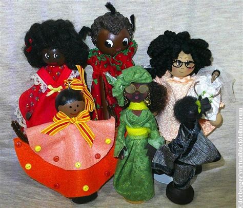Clothespin Doll Deebeegees Virtual Black Doll Museum™