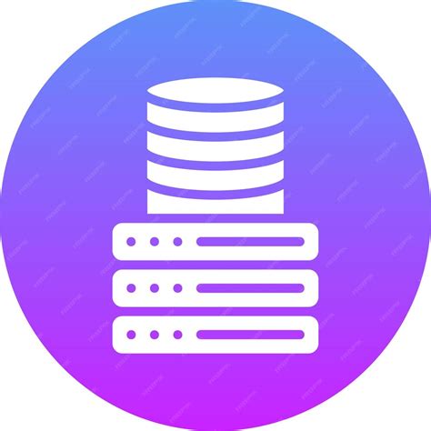 Premium Vector Database Vector Icon Illustration Of Web Hosting Iconset