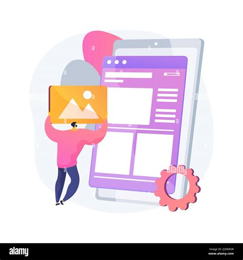 Layout Abstract Concept Vector Illustration Website Development User