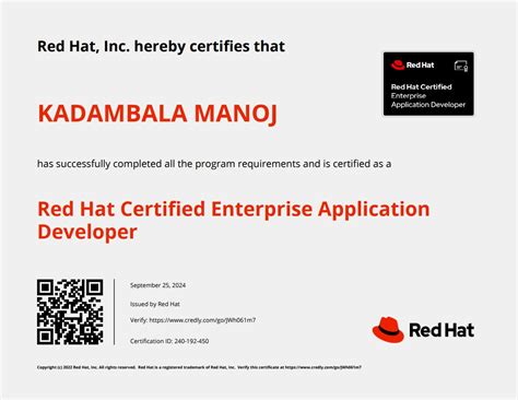 Manoj Kadambala On Linkedin Redhatcertified