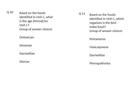 Solved Q Based On The Fossils Q Based On The Fossils Course Hero