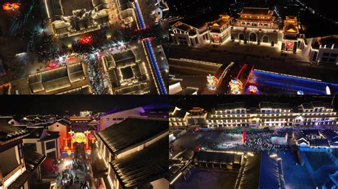 4k中国古典小镇春节元宵节夜景航拍3840x2160高清视频素材下载编号10184609实拍视频光厂vj师网