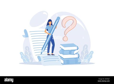 Concept Illustration Of People Frequently Asked Questions Around