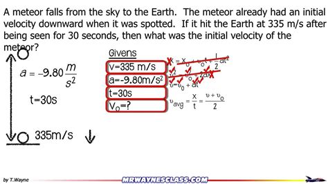 Problem Solving In Kinematics Example Youtube