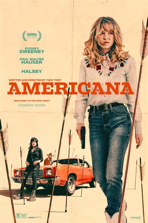 Americana Sydney Sweeney Paul Walter Hauser Official Trailer Poster Images Movie Previews Tlo