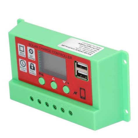 Duokon contrôleur solaire LCD Régulateur de charge solaire PWM
