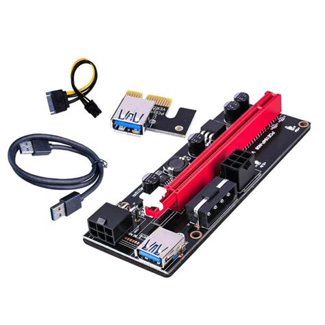 Extensión Gráfica Pci E 1x A 16x Para Gpu Usb Riser Powered Adapter